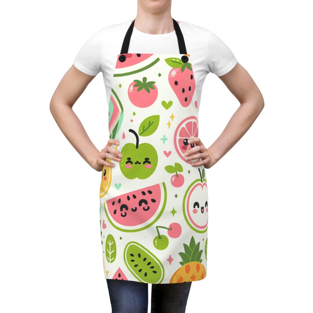 Cute Kawaii Fruit Apron Brighten up Your Kitchen - Etsy