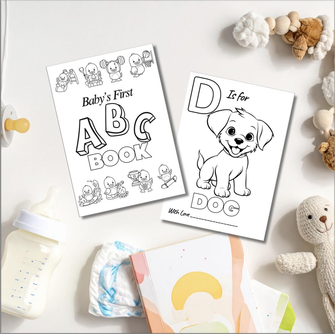Custom ABC Book • Baby Shower Gift • A–Z Printable • A5 PDF Alphabet ...