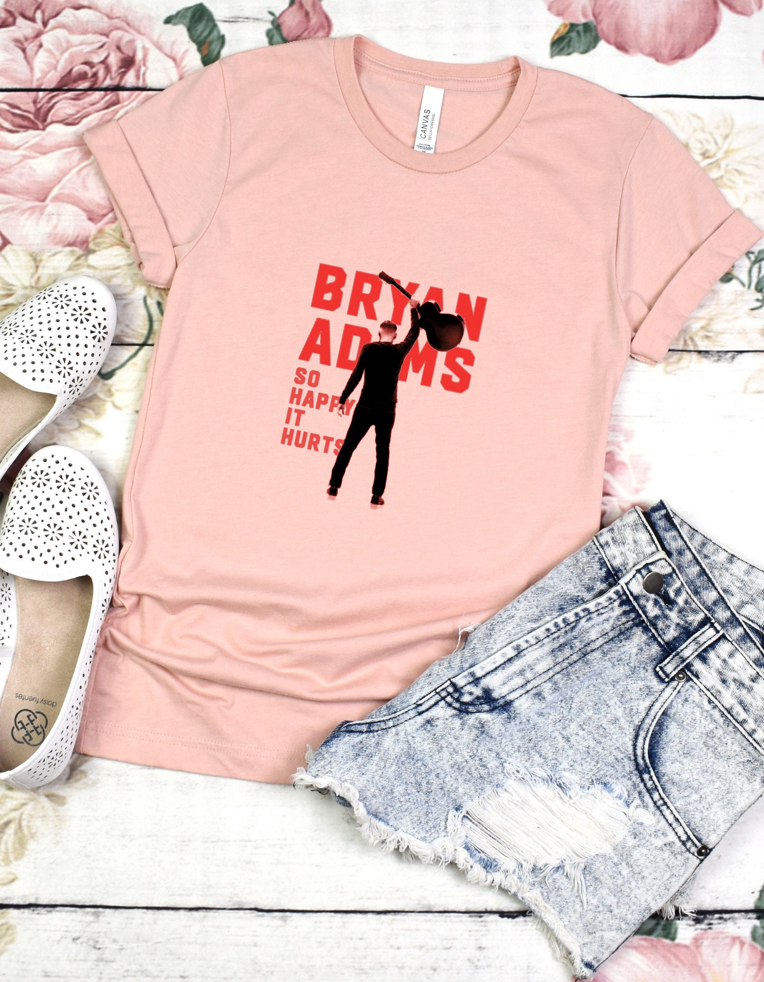 2023 Concert T-Shirt, Bryan Adams Tour , So Happy Hurts Tour, Vintage ...