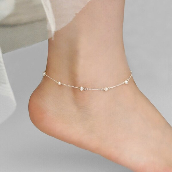 Pearl Anklet - Etsy