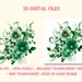 Emerald Flower Clipart Bundle of 20 Flower Clipart Watercolor Emerald ...