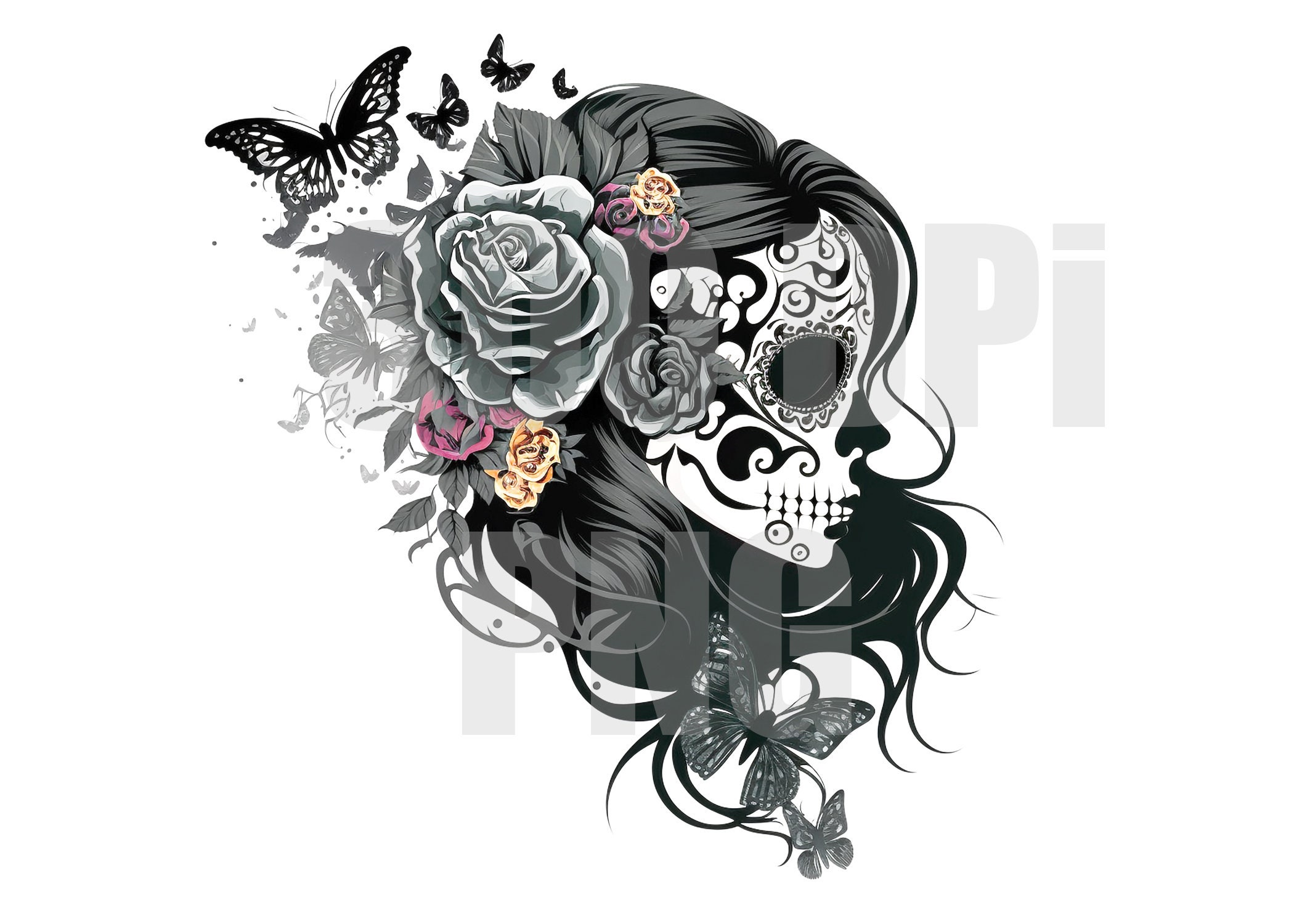 Dead Rose Flower Drawing
