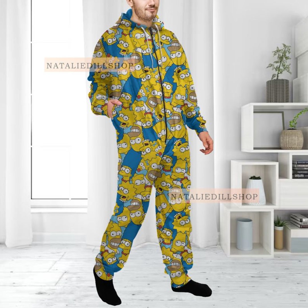 The Simpsons Family Custom Unisex Onesie Pajamas the Simpsons - Etsy