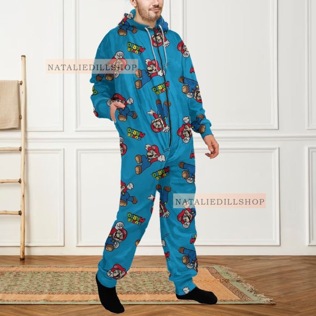 Super Mario Custom Unisex Onesie Pajamas Nintendo Super Mario - Etsy
