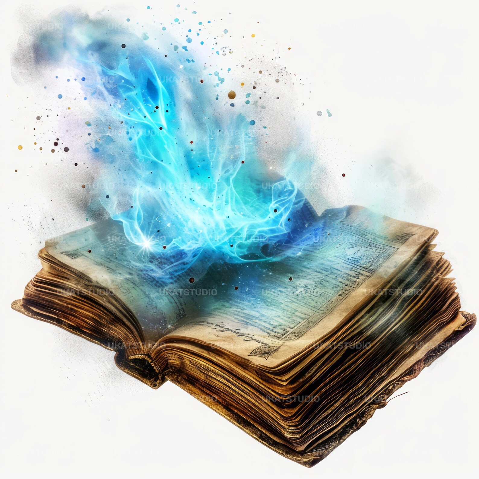 Spell Magic Fantasy Book Clipart , 24 High Quality Images Jpgs Digital ...