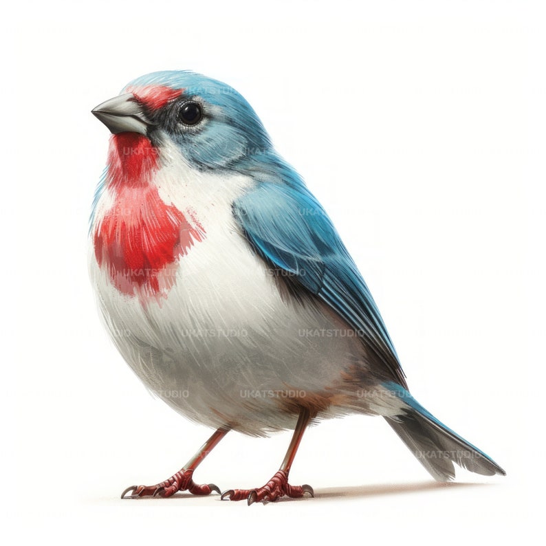 Cute Watercolor Bird Clipart , 20 High Quality Images Jpgs Digital ...