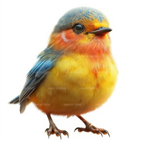 Cute Watercolor Bird Clipart , 20 High Quality Images Jpgs Digital ...