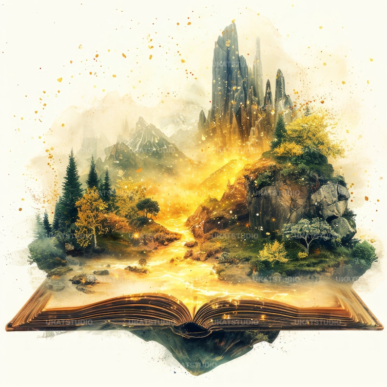 15 Open Fantasy Book Clipart , High Quality Images , Tale Dream Place ...