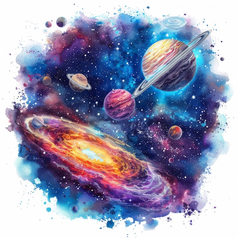Galaxy Planet With Cosmic Space Clipart , 28 High Quality Images Jpgs ...