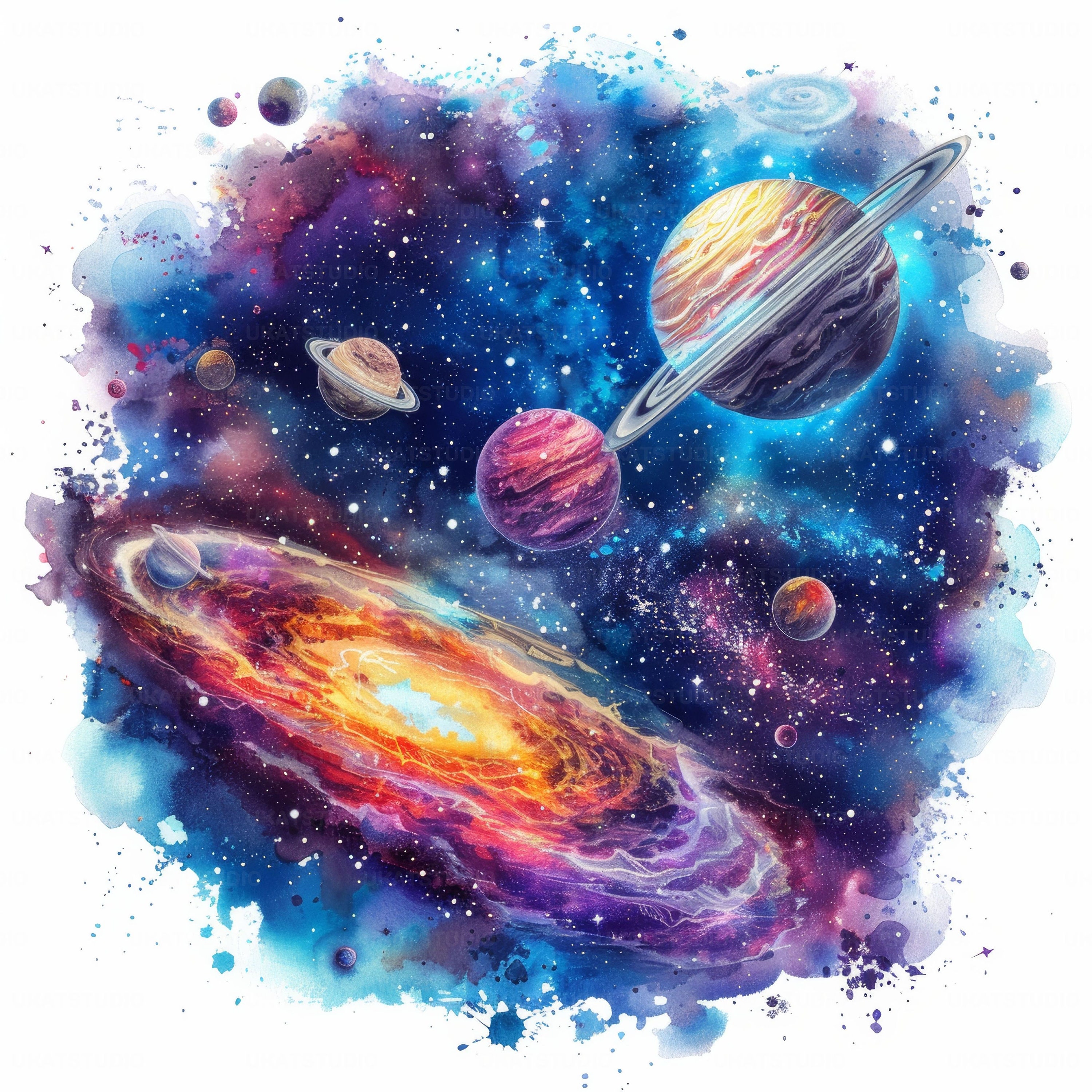 Galaxy Planet With Cosmic Space Clipart , 28 High Quality Images Jpgs ...