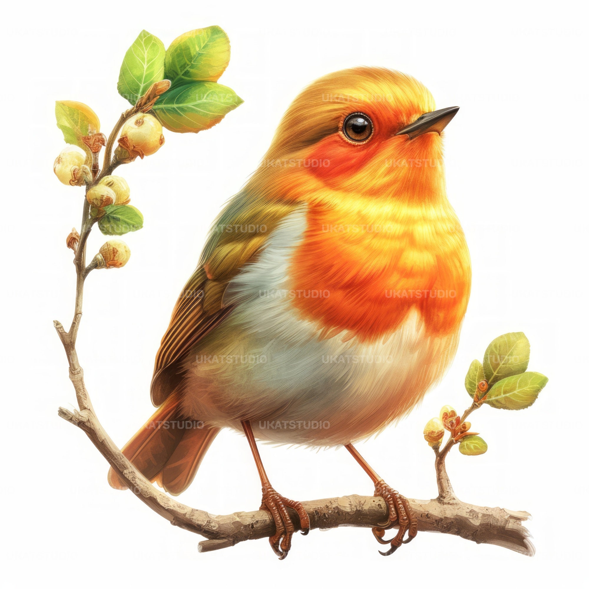 Cute Watercolor Bird Clipart , 20 High Quality Images Jpgs Digital ...