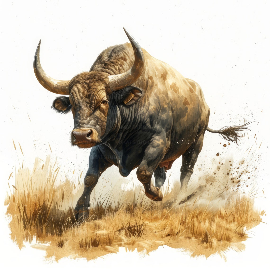 Bull Angry Portrait Clipart , 22 High Quality Images Jpgs Digital ...
