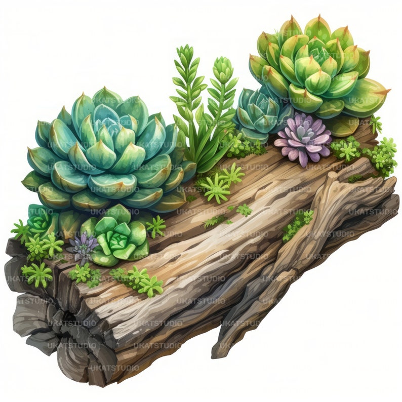Succulent Cactus Clipart , 30 High Quality Images Jpgs Digital Download ...