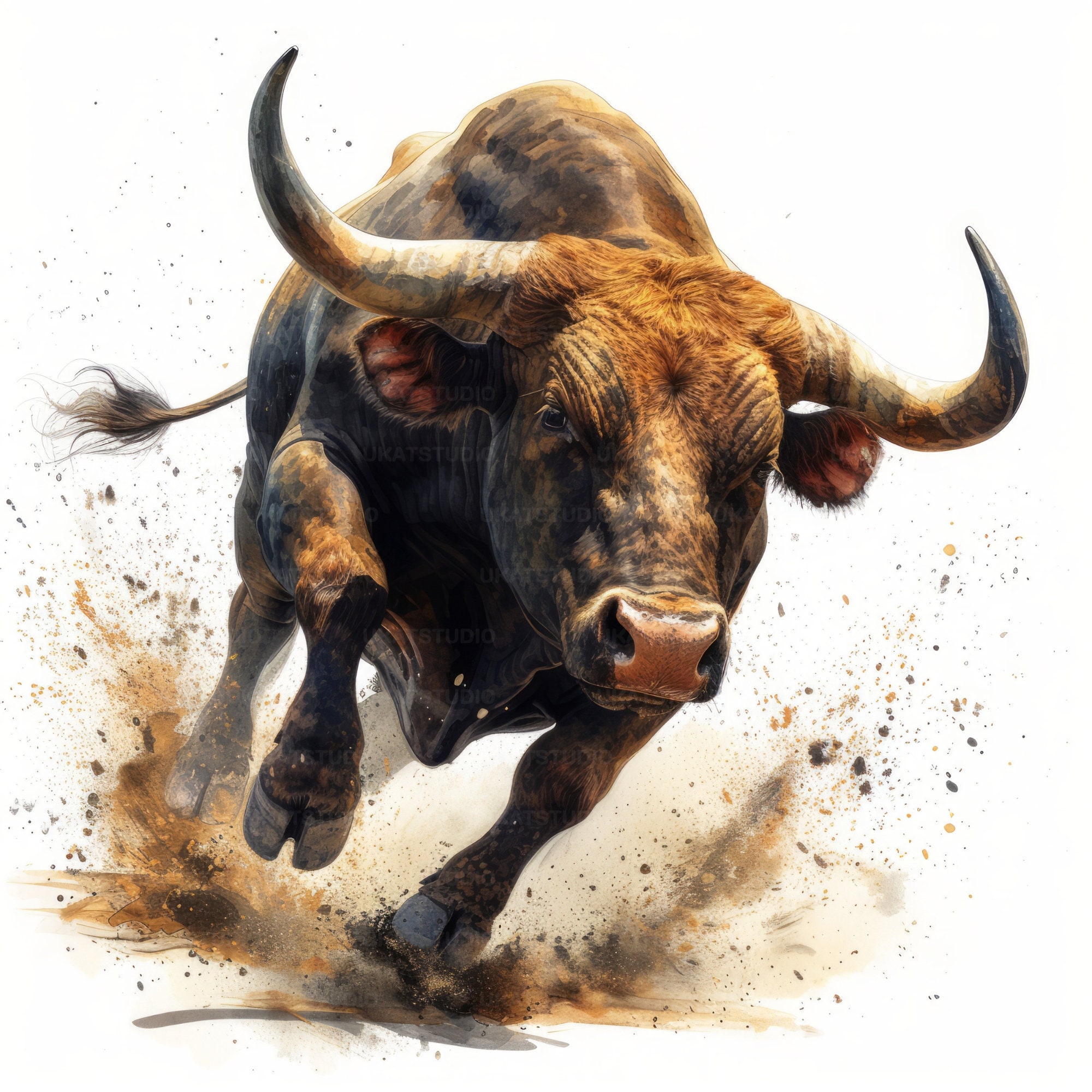 Bull Angry Portrait Clipart , 22 High Quality Images Jpgs Digital ...