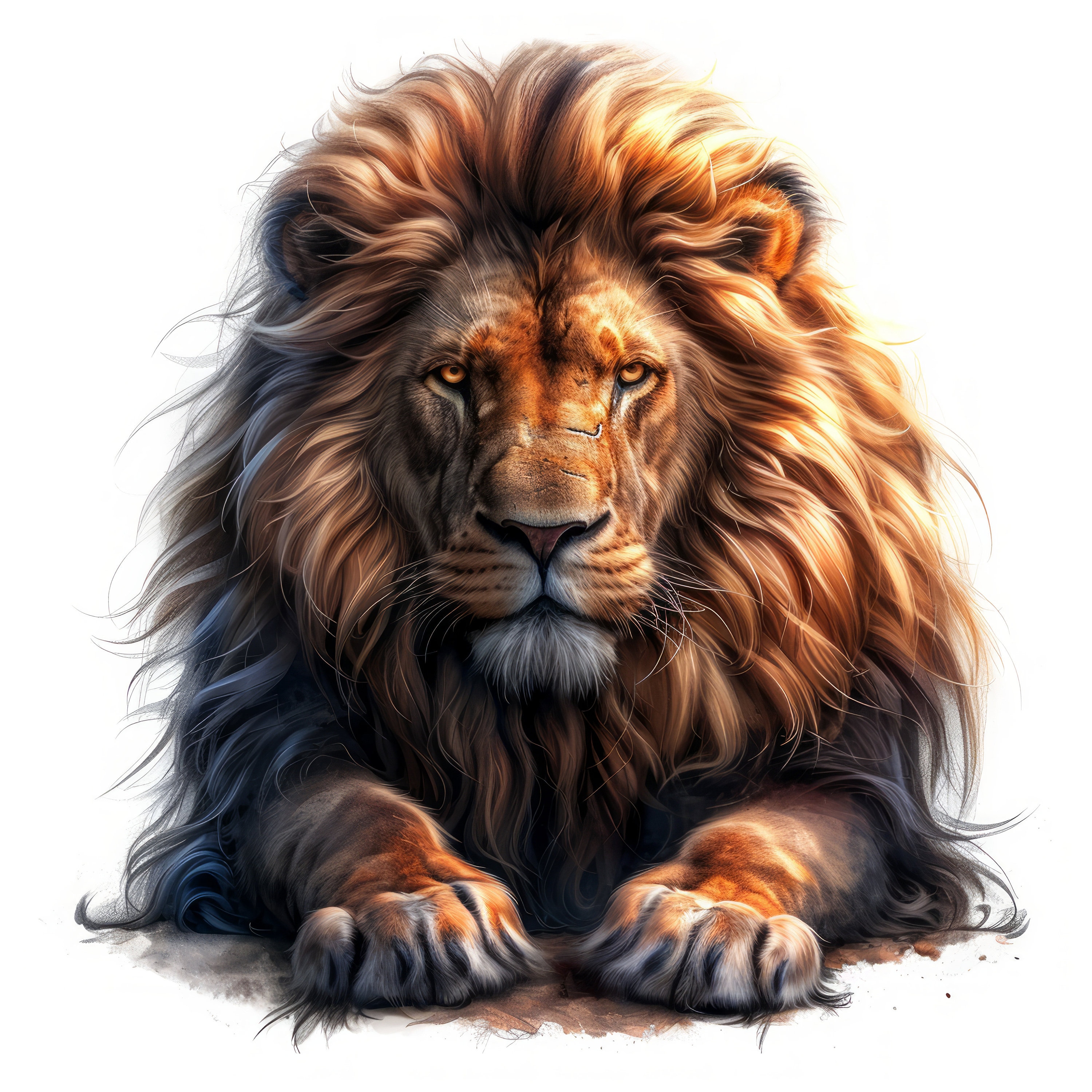 Lion Portrait Clipart , 22 High Quality Images Jpgs Digital Download ...