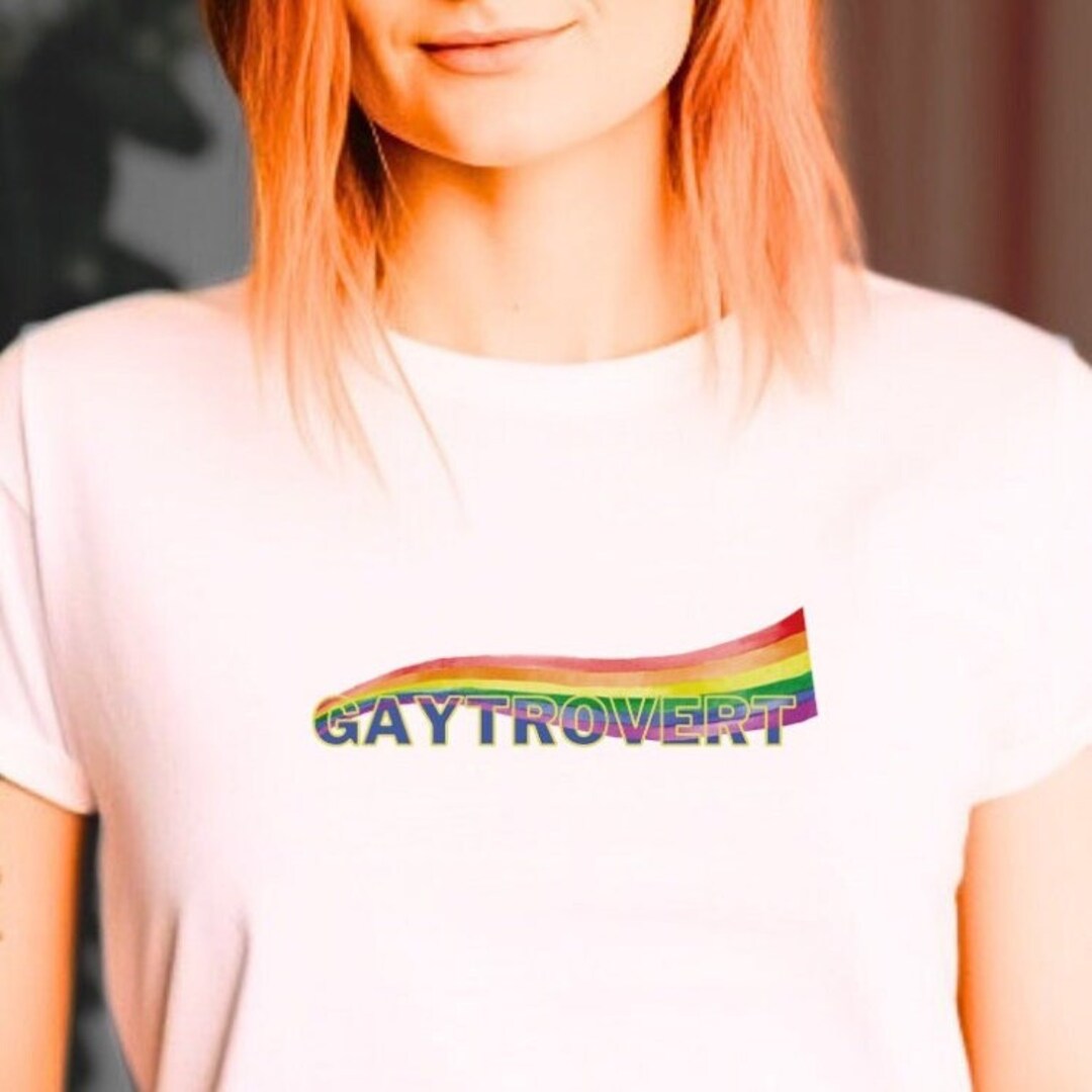 Gay Introvert Tshirt, Extrovert Shirt for LGBTQ Men Women Nonbinary ...