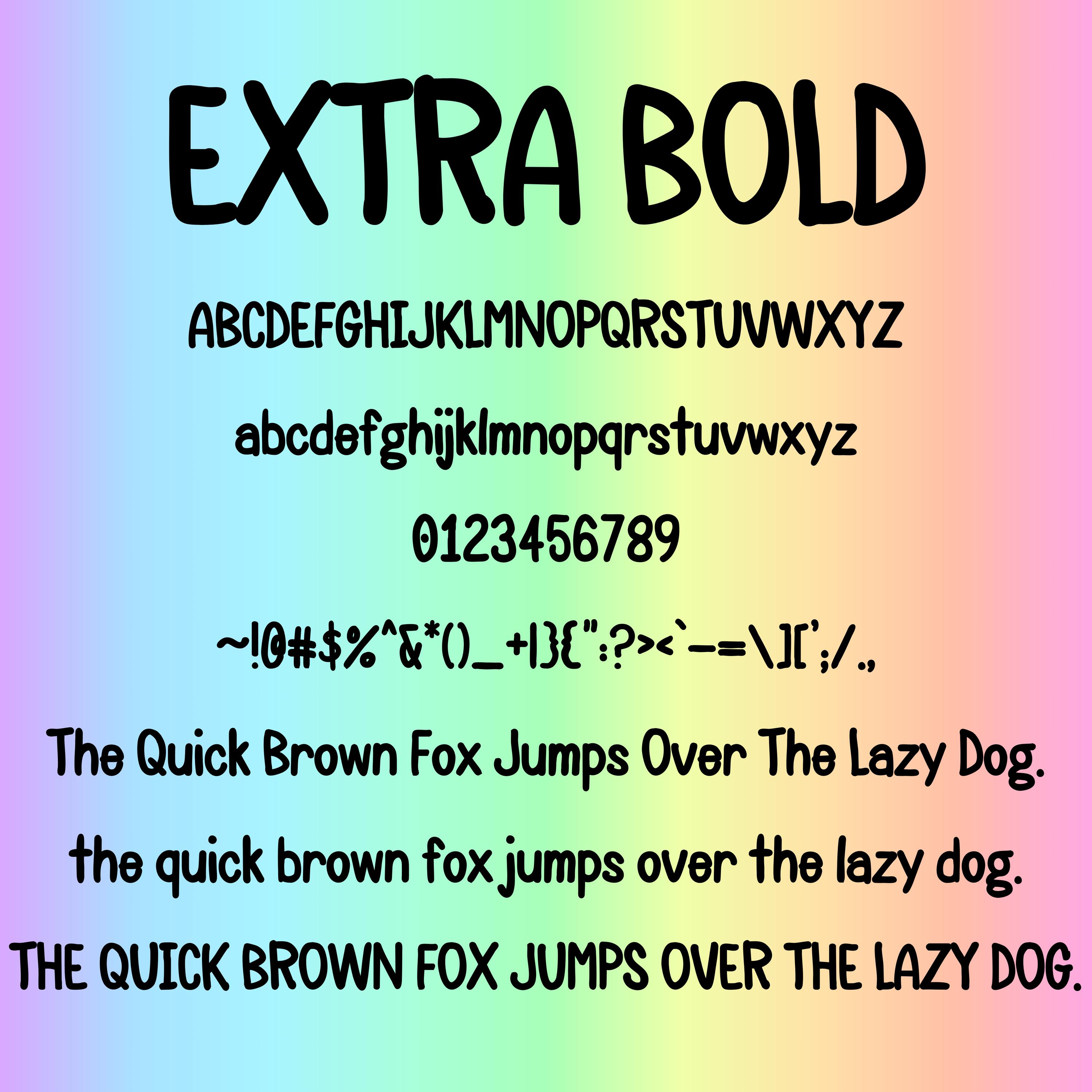 Handwritten Font Bundle: Fun Doodle Typeface (OTF & TTF) Commercial ...