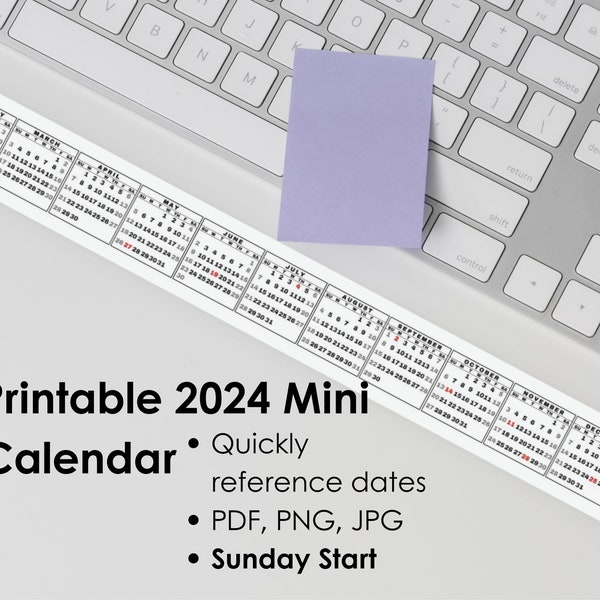 Mini Calendar - Etsy