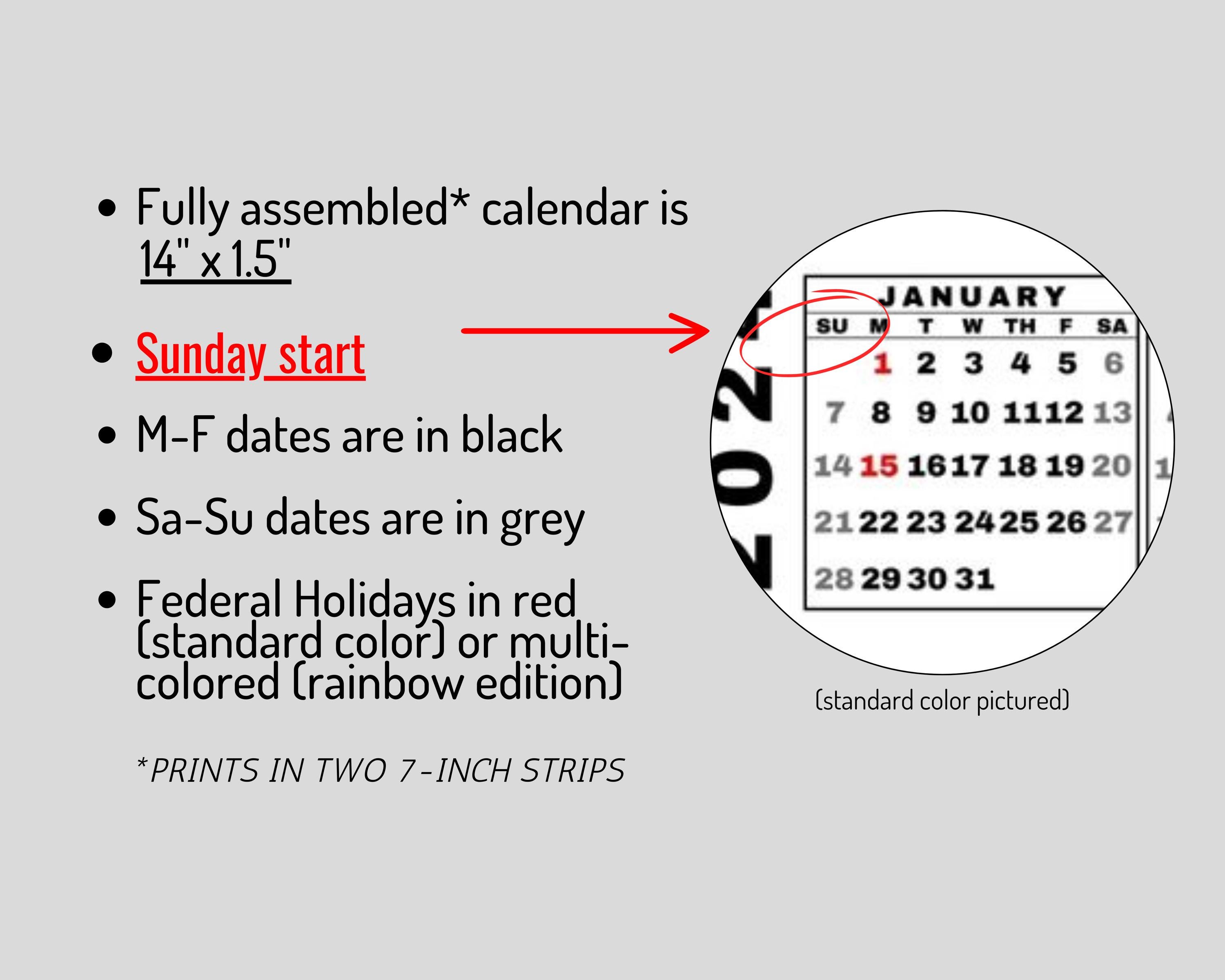 2026 Printable Keyboard Calendar Strip, All Versions & 2025 Calendars ...