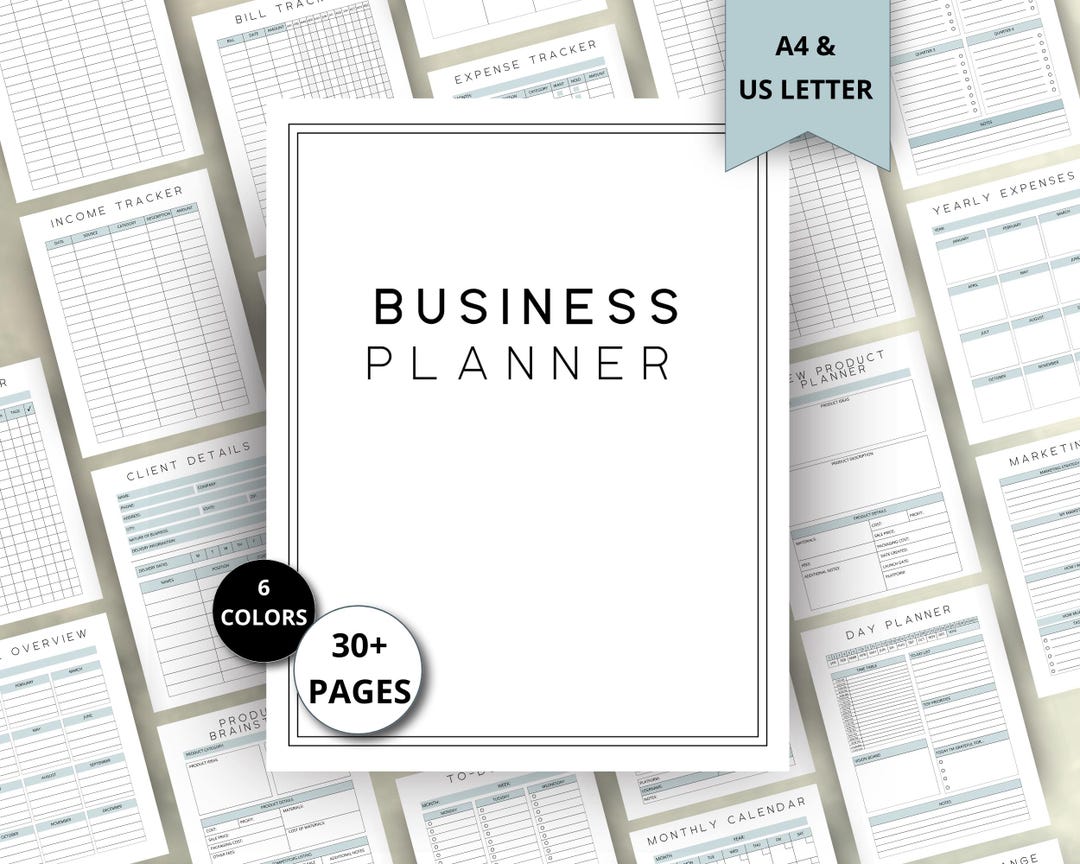 Small Business Planner Printable: Etsy Shop, Blog, Side Hustle (digital ...