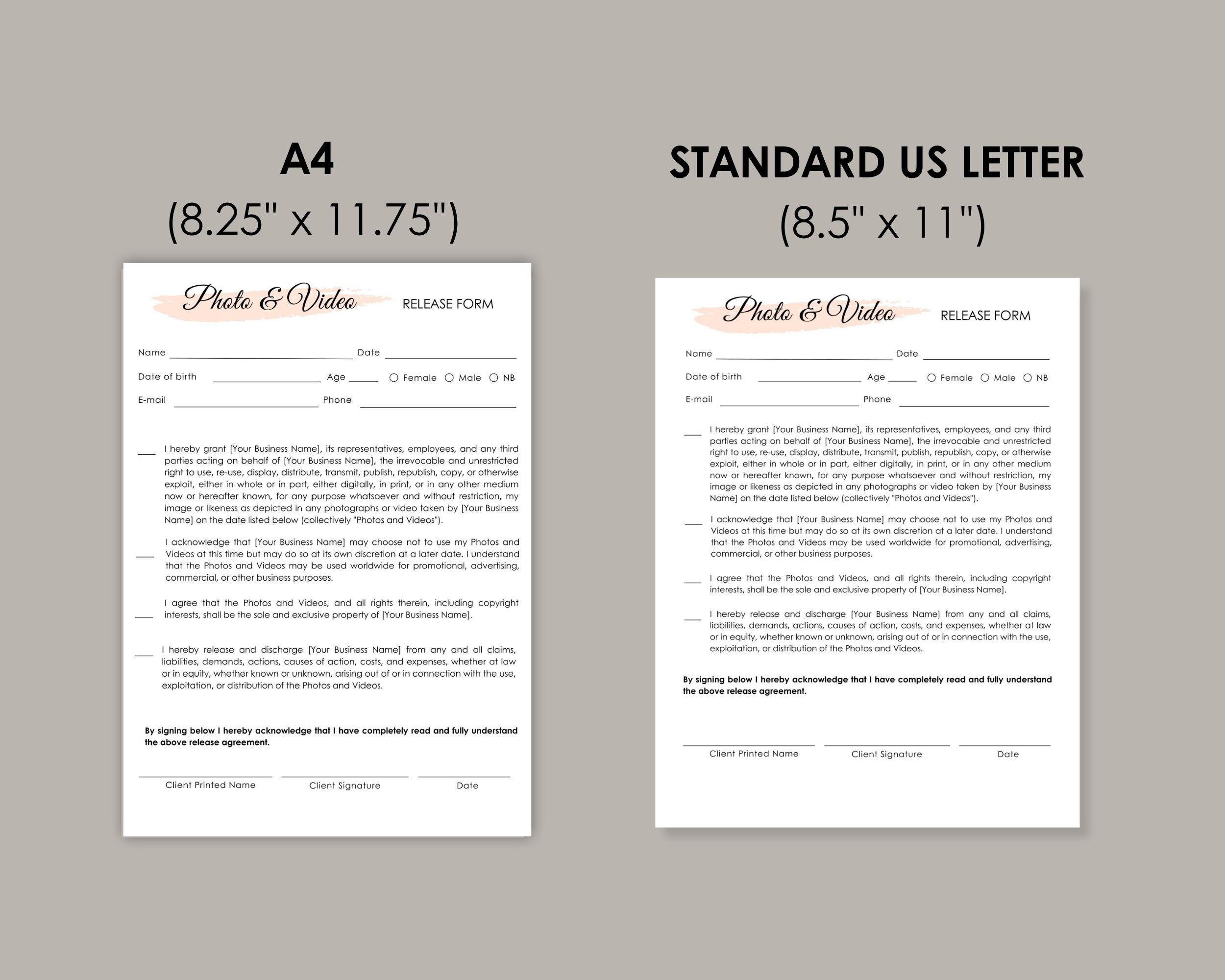 Esthetician Client Consent Form Bundle: Editable Facial Consultation ...