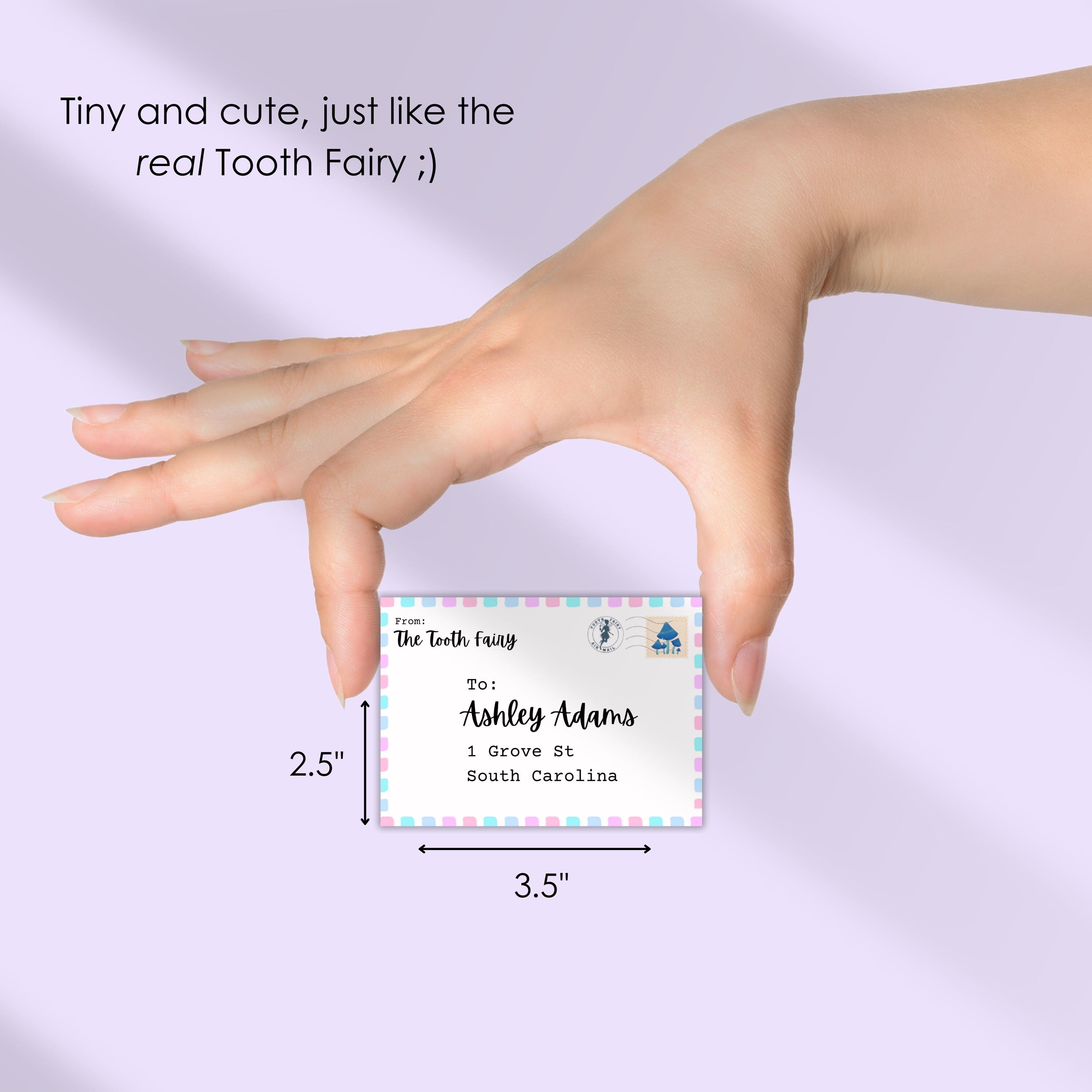Printable Tooth Fairy Letter Kit: Mini Envelope & Receipt (digital ...