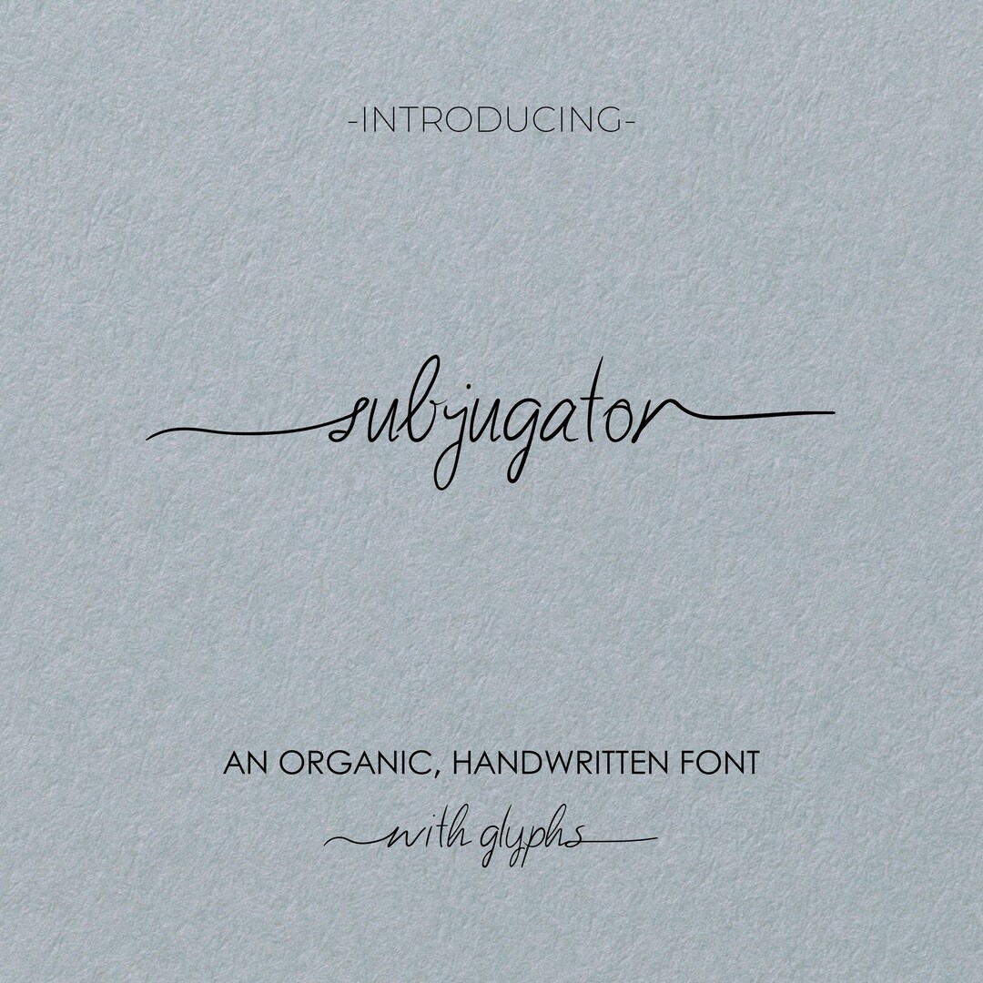 Handwriting Font With Glyphs: Fun Handwritten Style (OTF & TTF) - Etsy