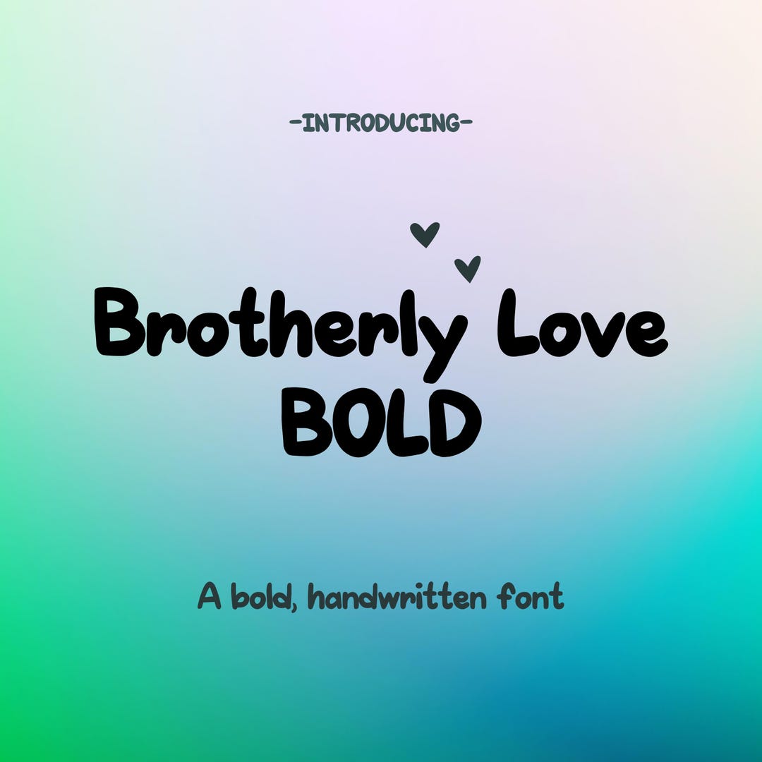 Bold Handwritten Font, Fun Doodle Font, Commercial Use License Included ...
