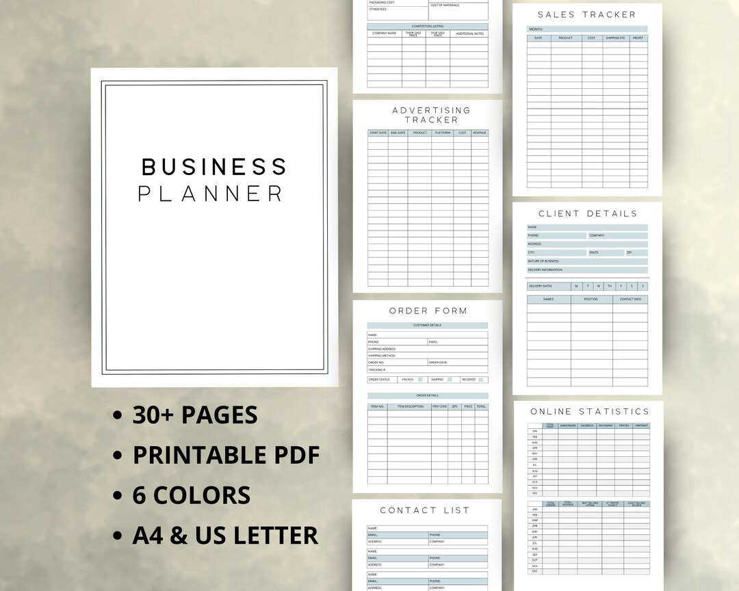 Small Business Planner Printable, Side Hustle Planner, Etsy Shop ...
