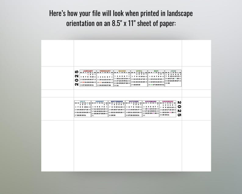 Desktop Calendar Strip, 2025 Mini Calendar, Printable Keyboard Calendar ...