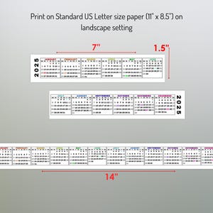 2025 Keyboard Calendar Strip: Rainbow Edition (PDF Download) - Etsy