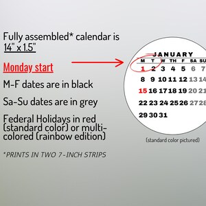 2025 Keyboard Calendar Strip: Rainbow Edition (PDF Download) - Etsy