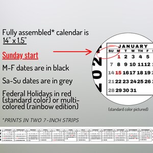 2025 Keyboard Calendar Strip: Printable Mini Calendar (PDF Download) - Etsy