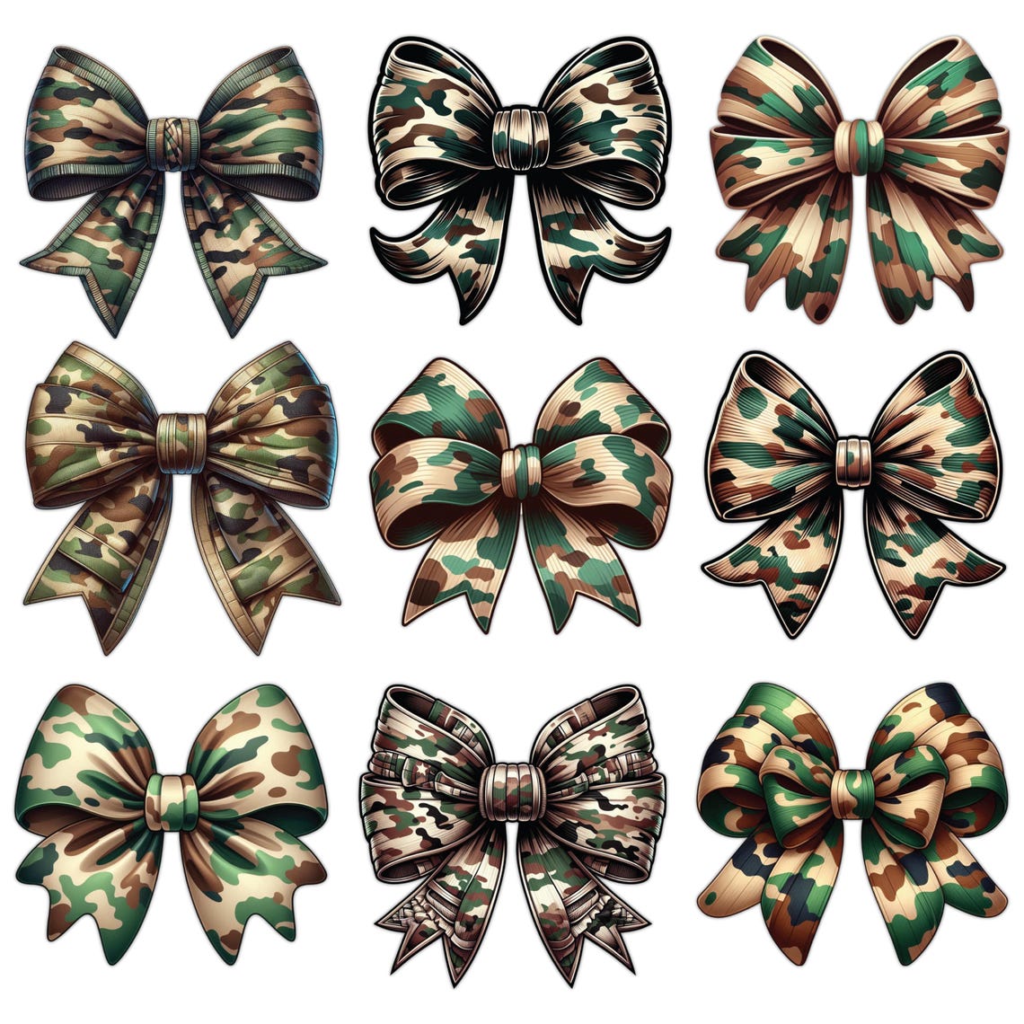 Camo Bow PNG & SVG Bundle: Military, Hunting Designs (digital Download ...