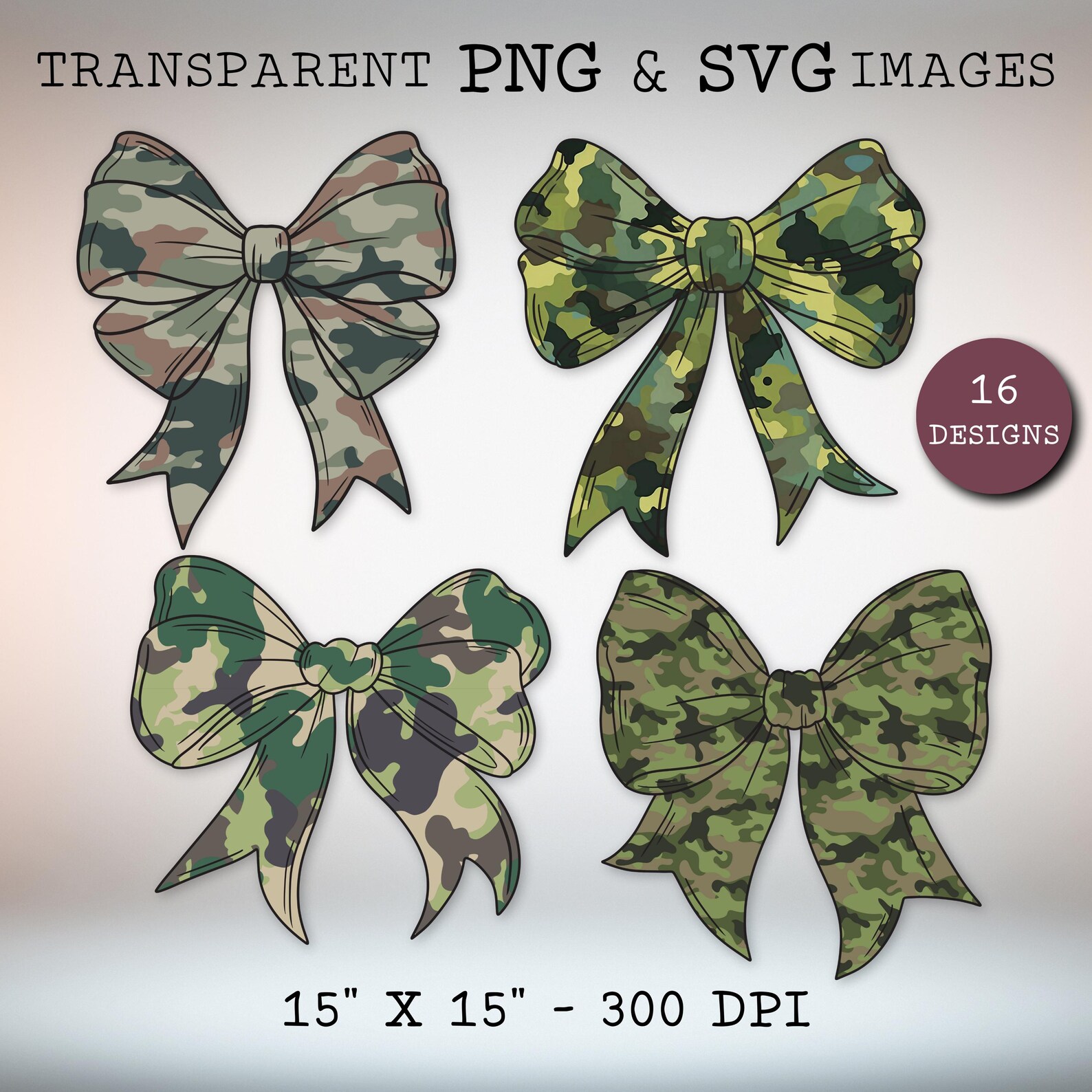 Coquette Camo Bow PNG & SVG - Military Wife Design - Duck Hunting ...