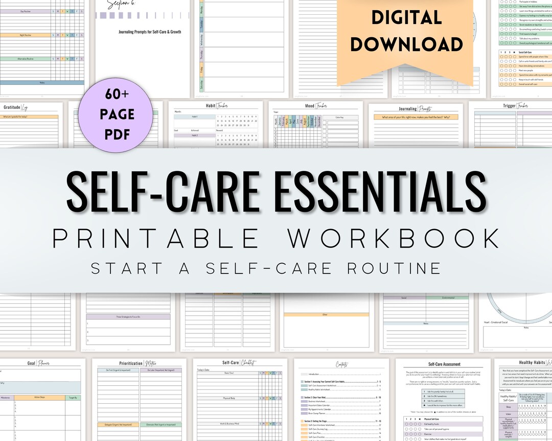 Self-care Planner: Mood Tracker, Journal Prompts (digital Download) - Etsy