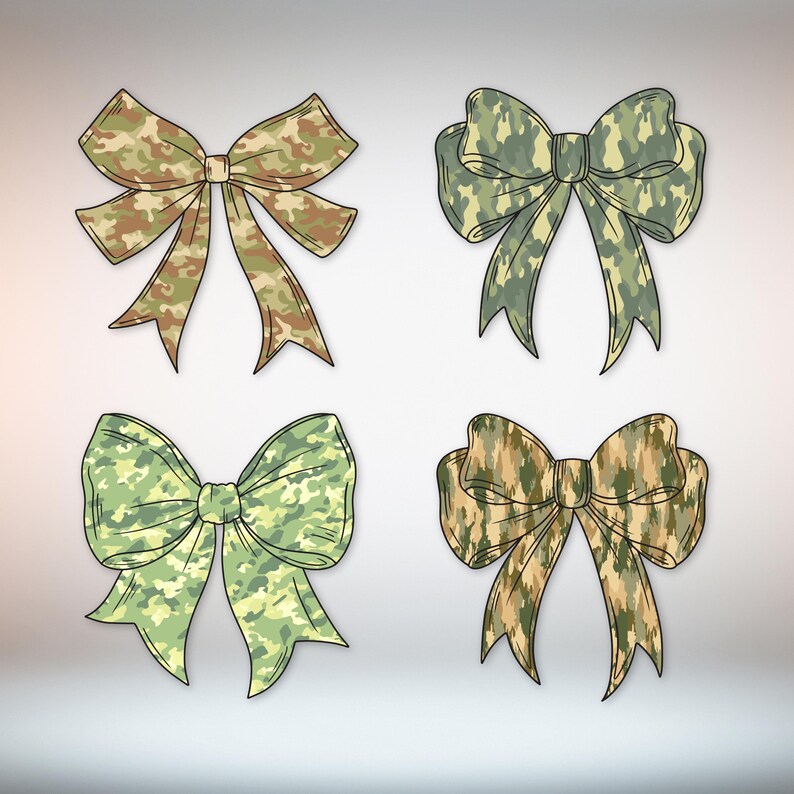 Coquette Camo Bow PNG & SVG - Military Wife Design - Duck Hunting ...