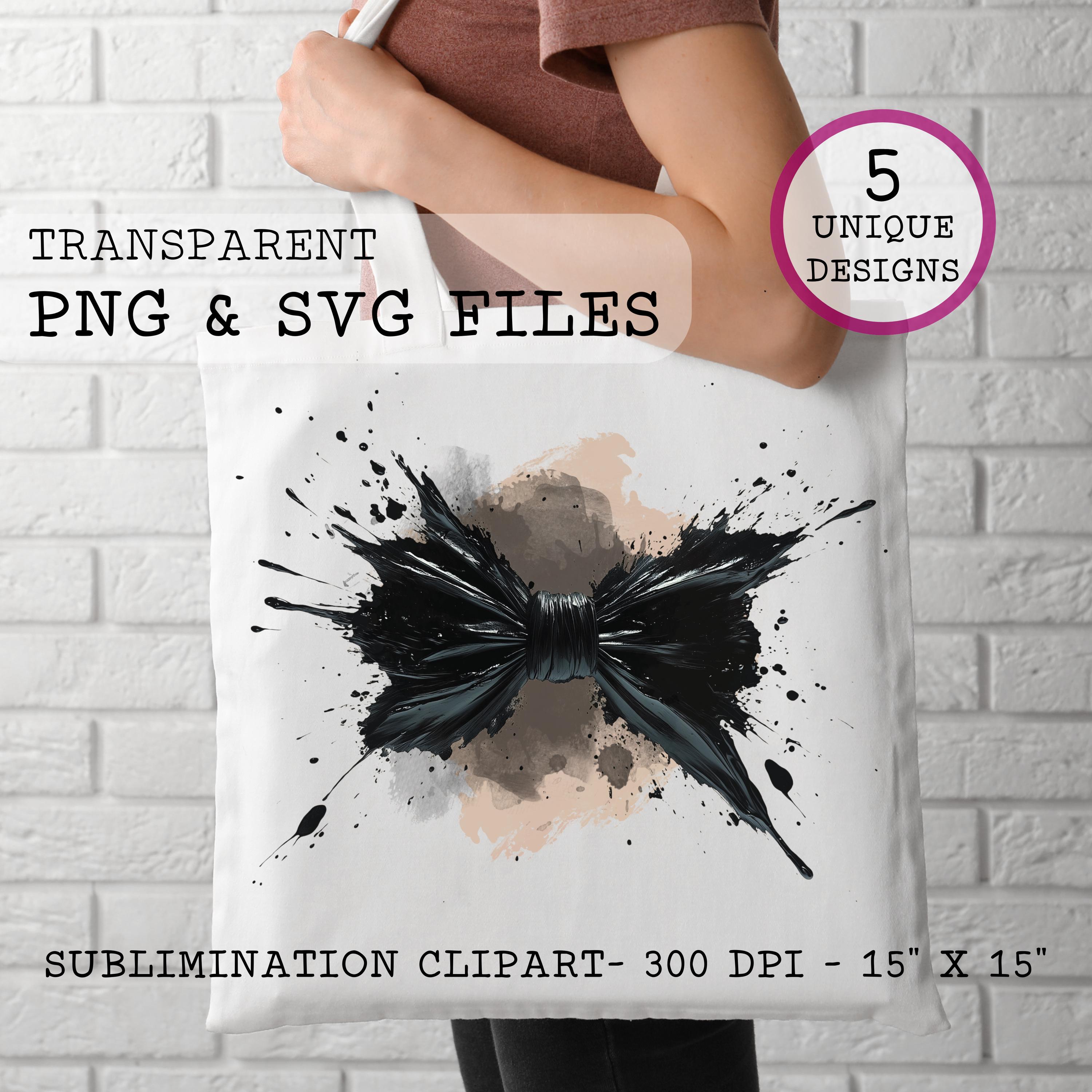 Black Bow PNG & SVG, Dark Coquette Bow, Graffiti Clipart, Free for ...