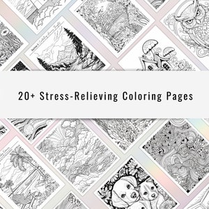 Anxiety Journal & Therapy Toolkit - Printable CBT Worksheets, Coloring ...