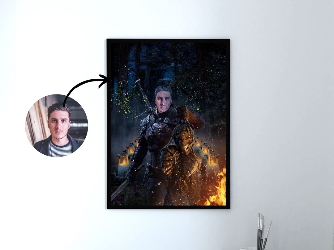 The Witcher 3 Custom Portrait - Personalized Portrait From Photo - Game ...