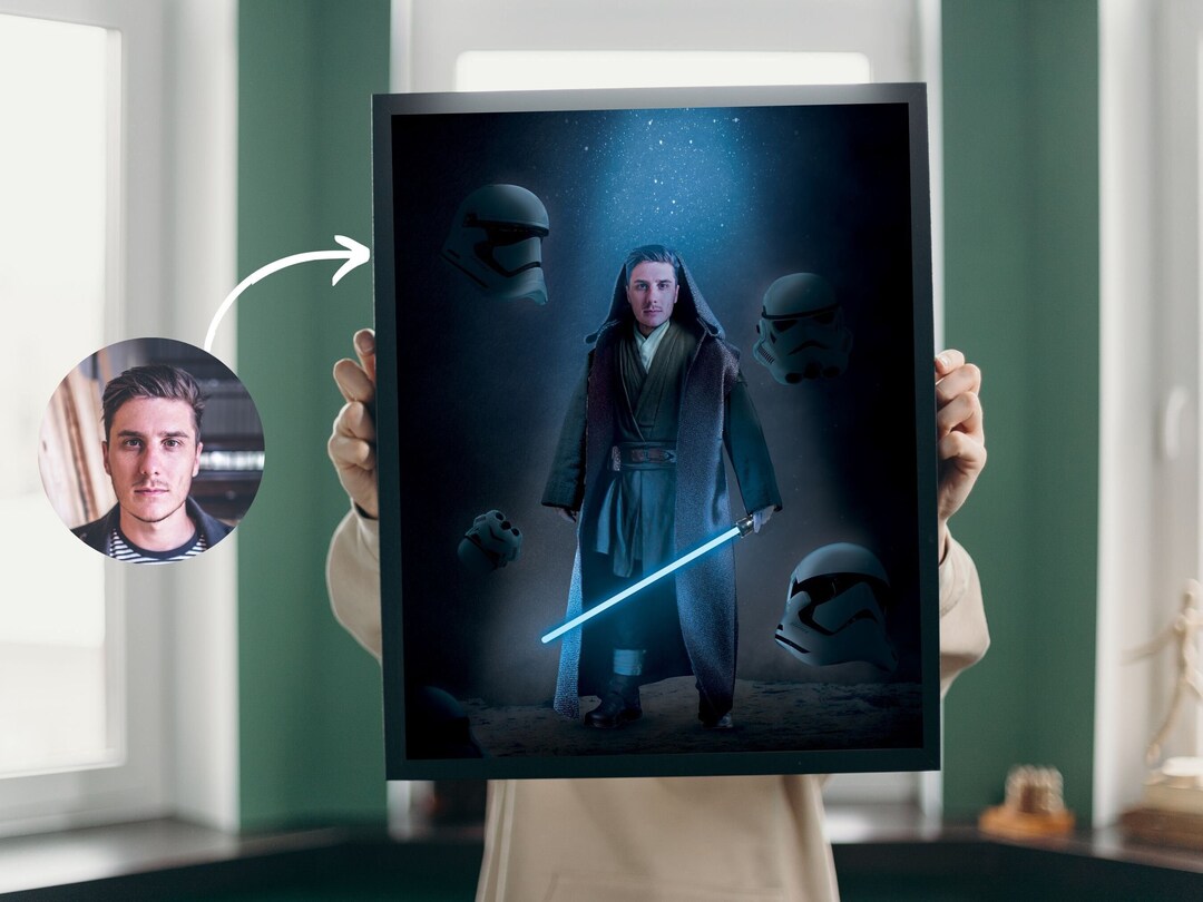 Starwars Custom Portrait | Personalized Portrait From Photo | SW Gift ...