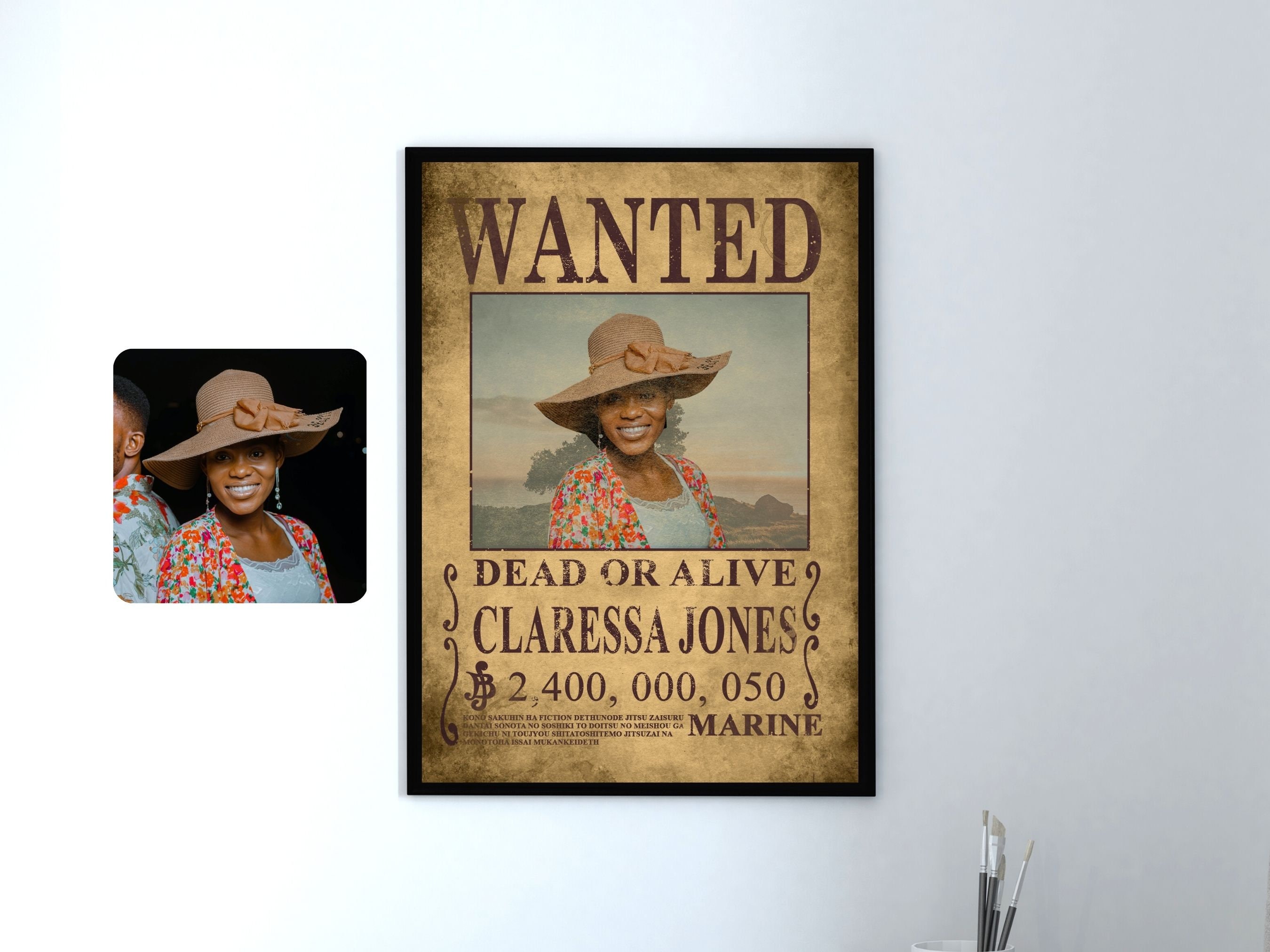 One Piece Wanted Poster Pirate Wanted Poster Funny Wanted Poster Anime ...