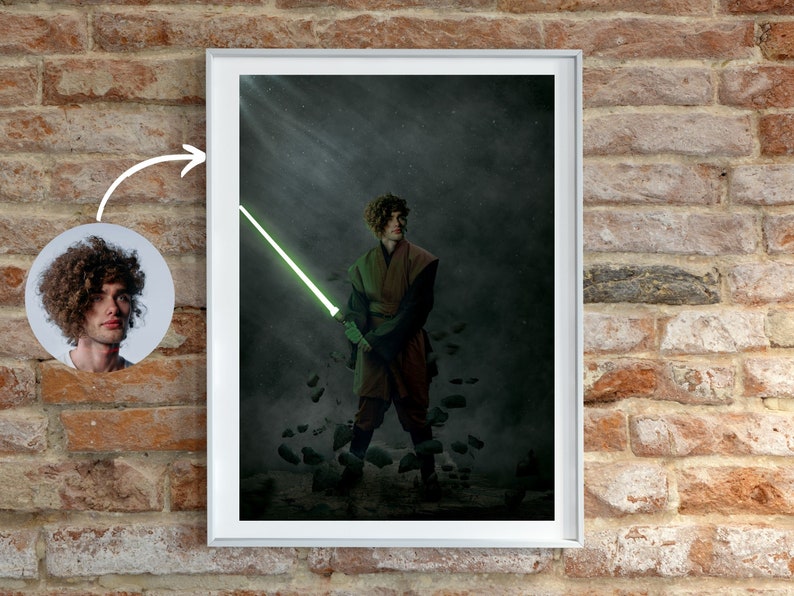 Starwars Custom Portrait | Personalized Portrait From Photo | SW Gift ...