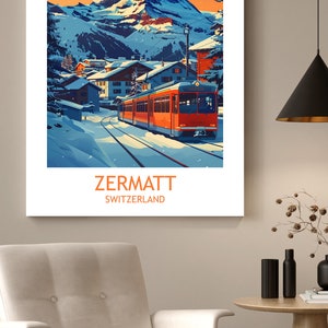 Zermatt, Switzerland Digital Poster - Alpine Scenery Print - Digital ...