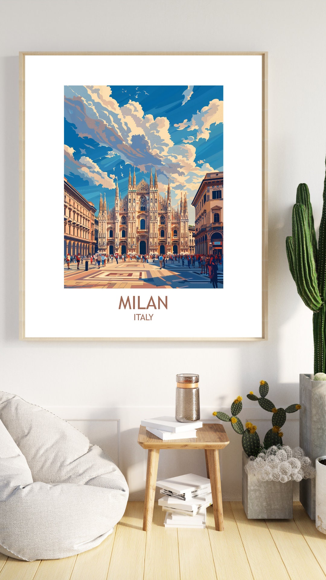 Milan Cathedral Wall Art Print, Italy Gift, Travel Print, Digital Print ...