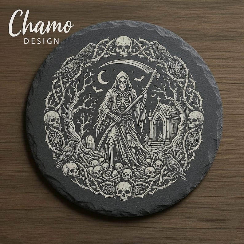 Gothic Skull SVG Bundle | Macabre Laser Cut Vector Designs (digital ...