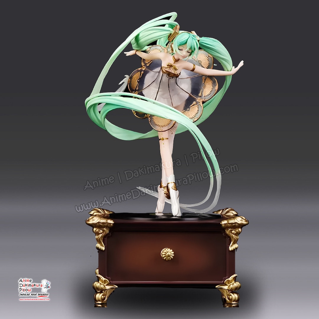 Anime Miku 3D Painted Clay Figure Custom Statue Sculpture Figurine ...