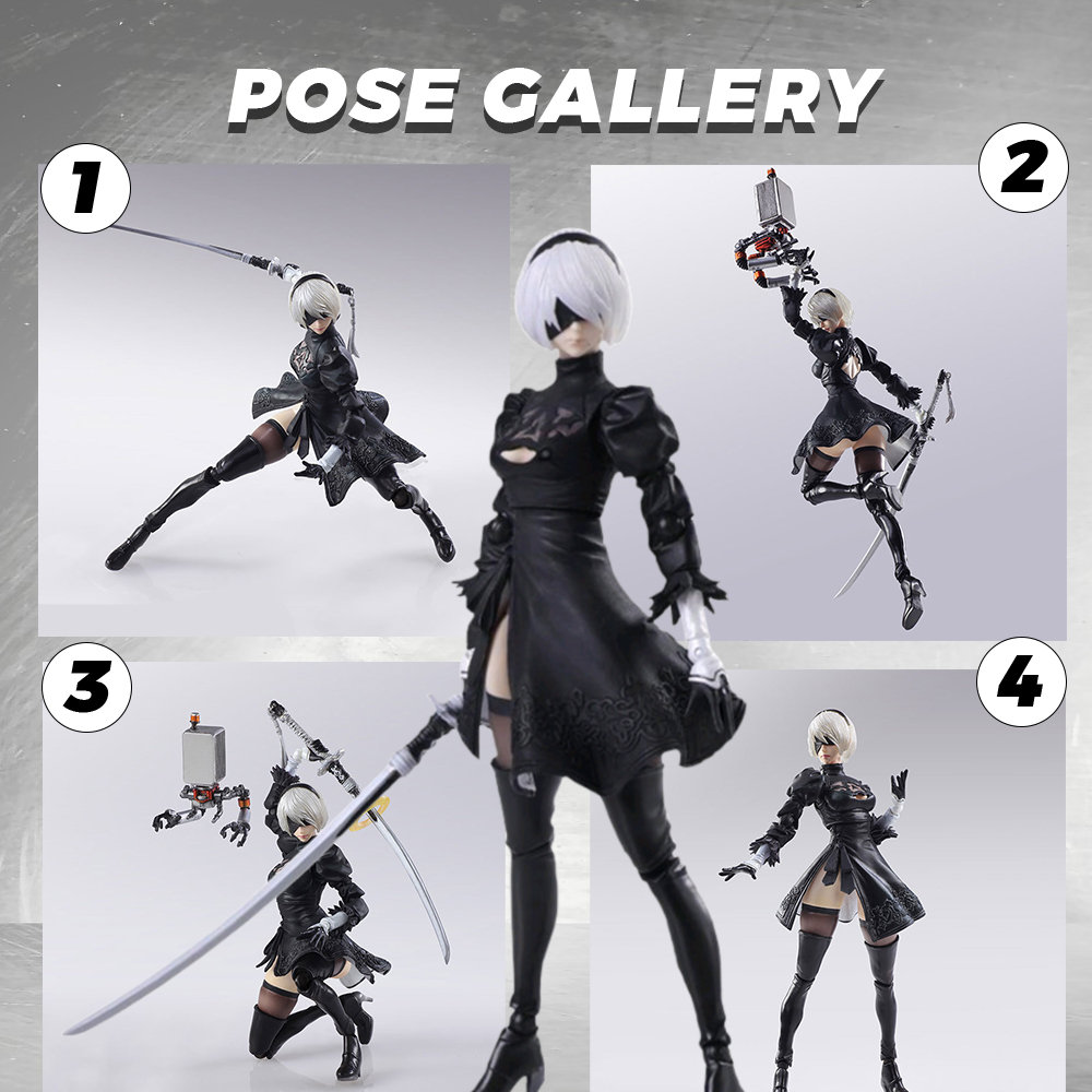 Anime Nier Automata 2B Yorha 3D Painted Clay Figure Custom - Etsy