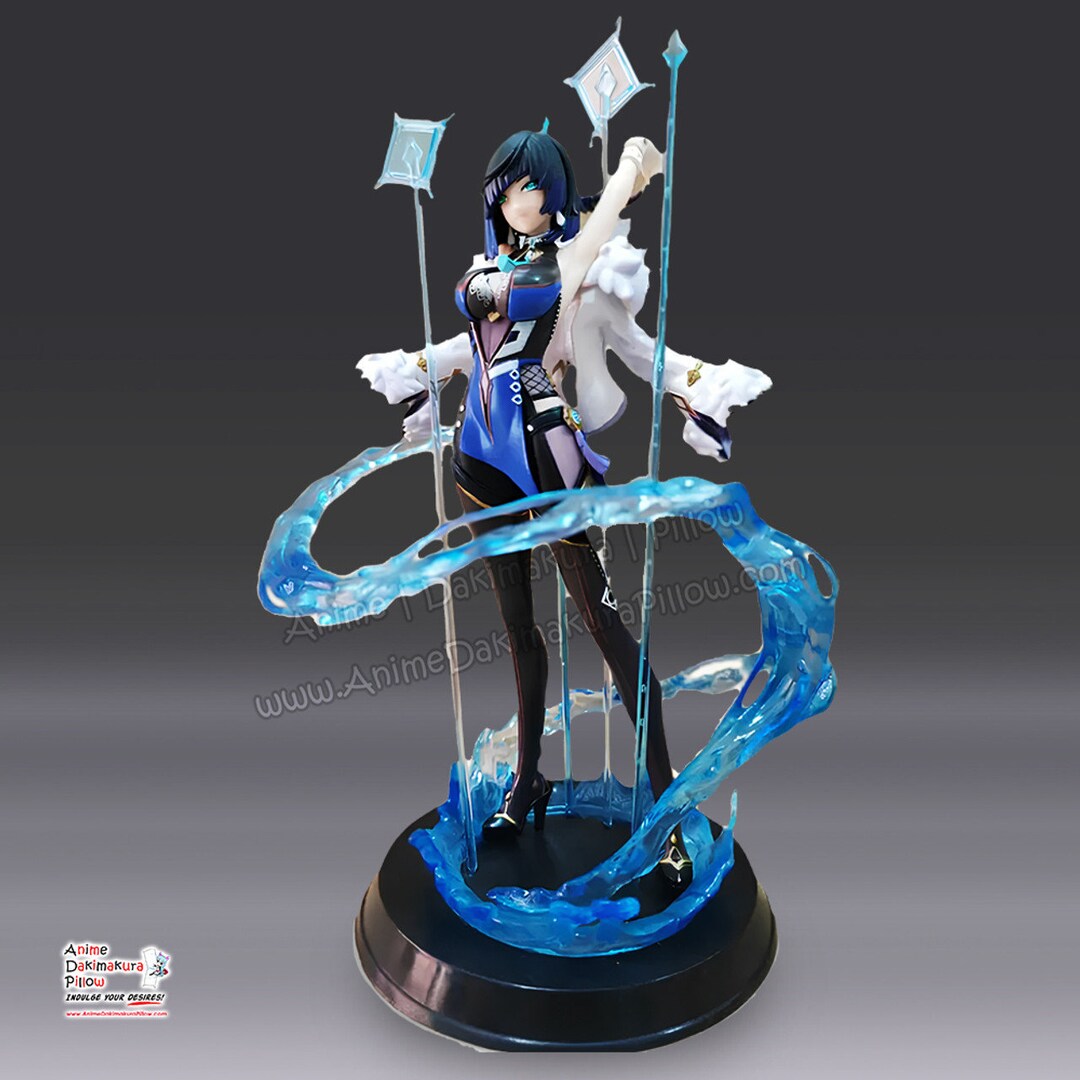 Anime Yelan Genshin Impact 3D Painted Clay Figure Custom Statue ...