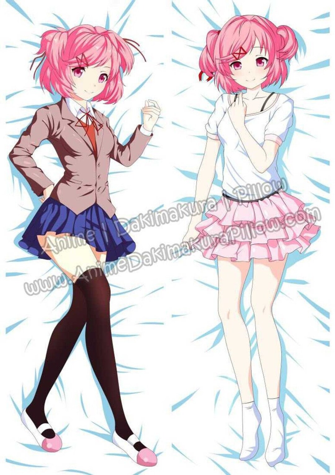 Custom Made Body Pillow Cover Anime Fan Art Natsuki Doki Doki All ...